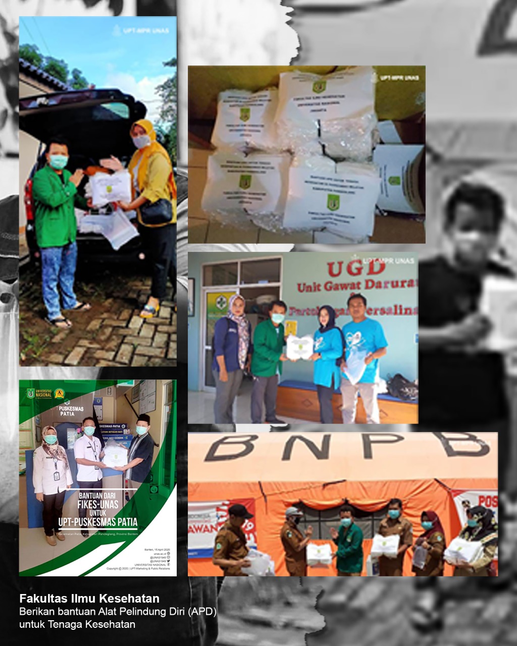DONASI APD KEPADA TIM MEDIS – Biro Kemahasiswaan dan Alumni